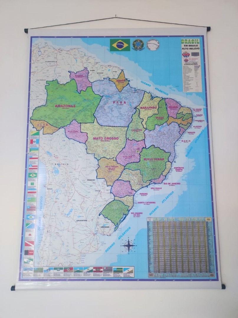 Banner Mapa Braille Brasil Adaptado em Lona Vinil | LojaApoio Materiais ...
