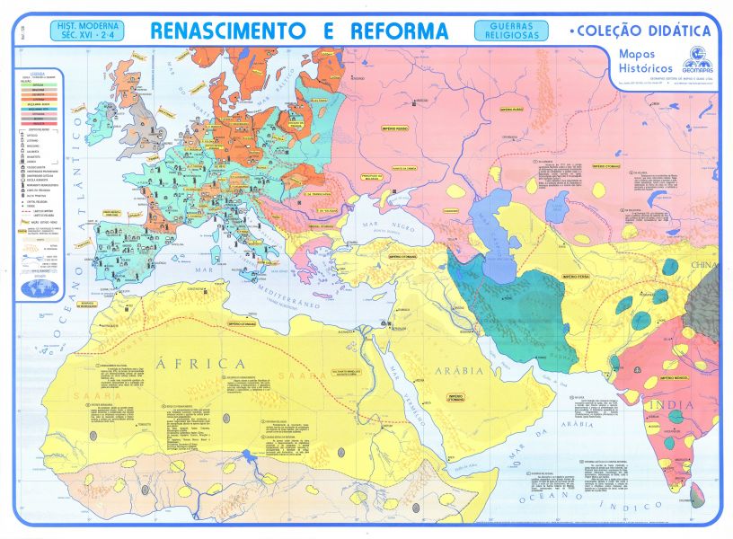 Mapa Renascimento e Reforma | LojaApoio
