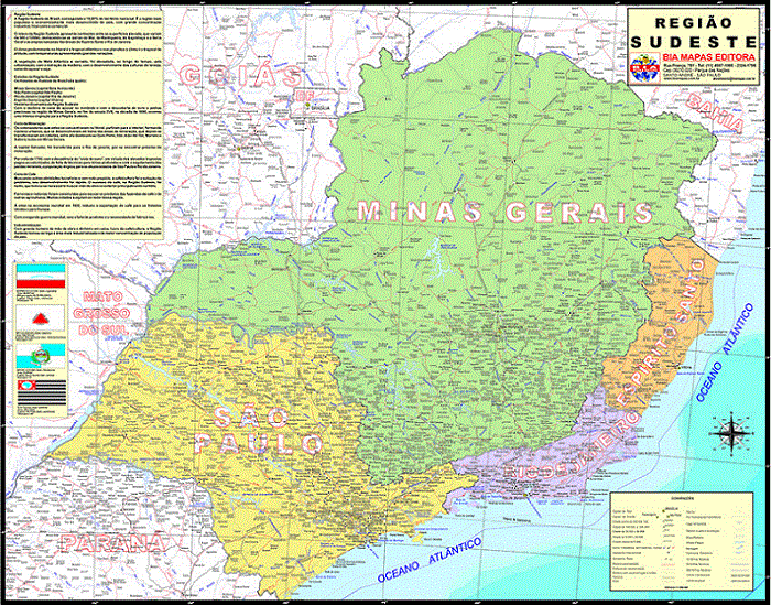 Mapa Do Sudeste Pictures Mapa Do Brasil: Estados, Capitais, Regiões,